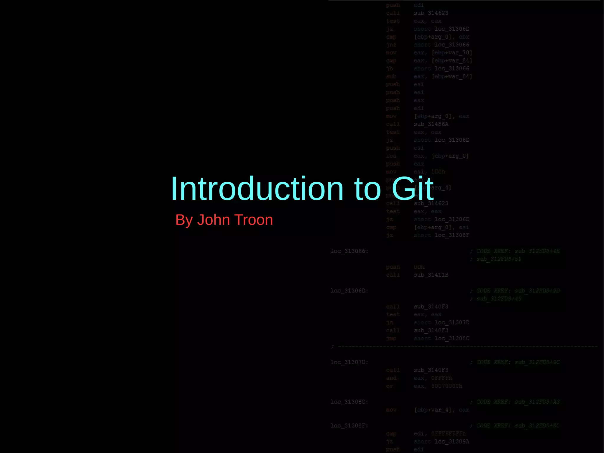 Introduction to Git | PPT