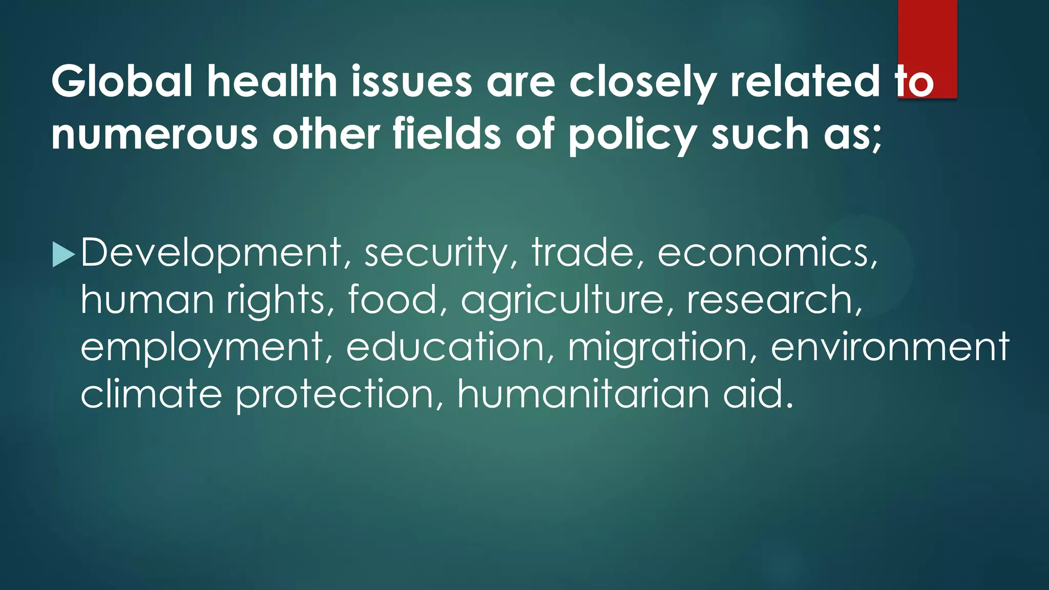 Introduction to Global Health as an overview | PDF