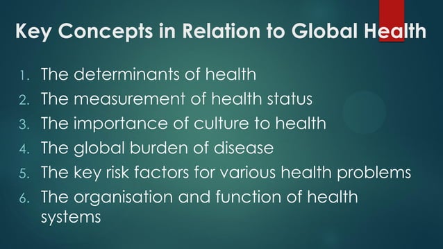 Introduction to Global Health as an overview | PDF | Diseases and ...