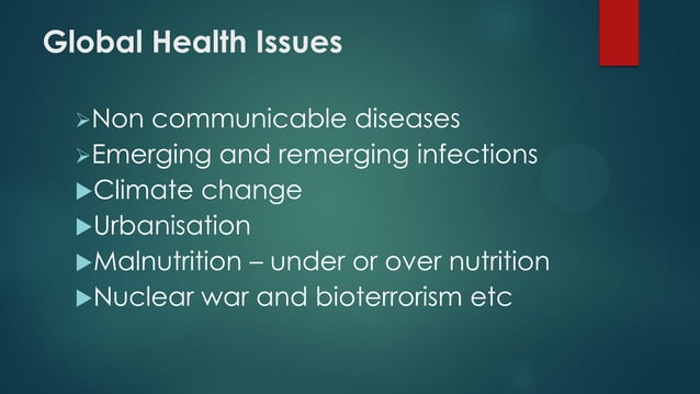 Introduction to Global Health as an overview | PDF | Diseases and ...