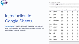 Introduction-to-use-Google-Sheets-Guide-pptx | PPTX