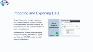 Introduction-to-use-Google-Sheets-Guide-pptx | PPTX | Desktop Publishing | Computer Software and ...