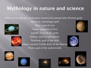 Planets Named After Greek Gods