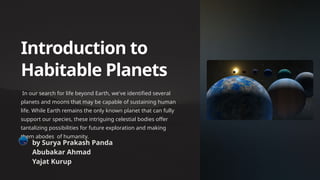 NCERT Introduction-to-Habitable-Planets.pptx
