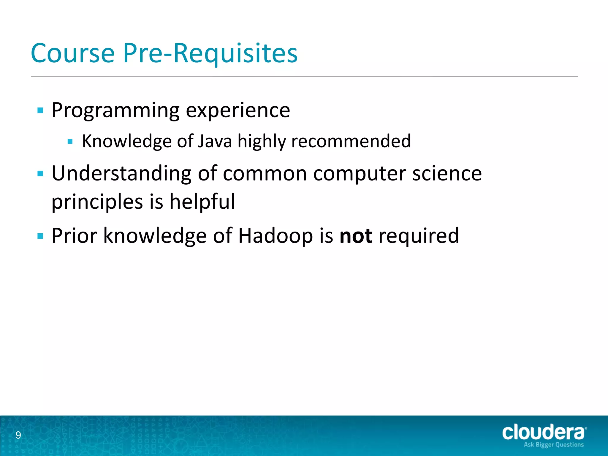 Introduction to Hadoop Developer Training Webinar | PPT