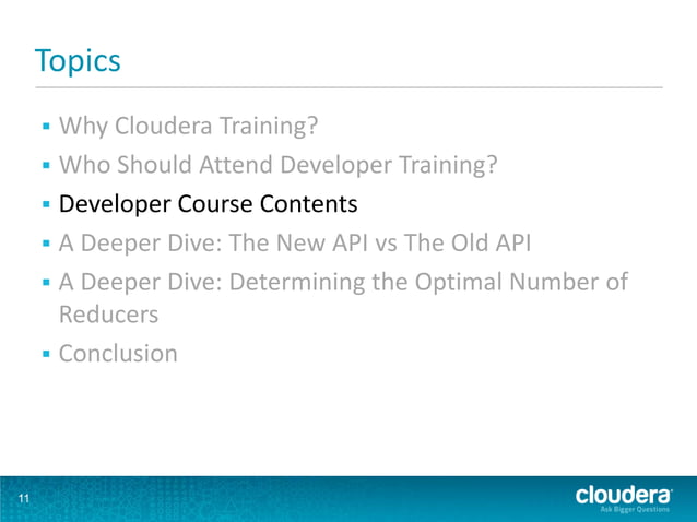 Introduction to Hadoop Developer Training Webinar | PPT
