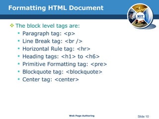Introduction to HTML | PPT