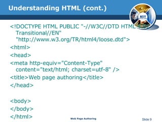Introduction to HTML | PPT