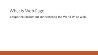 Web Page Designing | PPTX