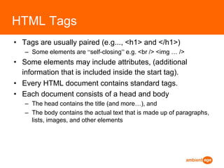 (Fast) Introduction to HTML & CSS | PPT