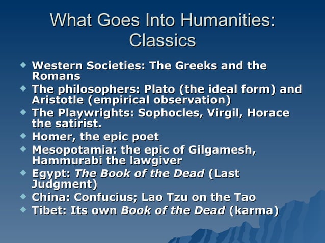 Introduction to Humanities | PPT