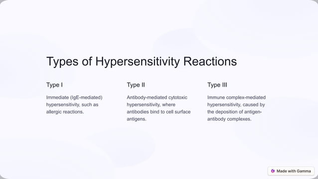 Introduction to Hypersensitivity types of hypersensitivity mechanisms ...