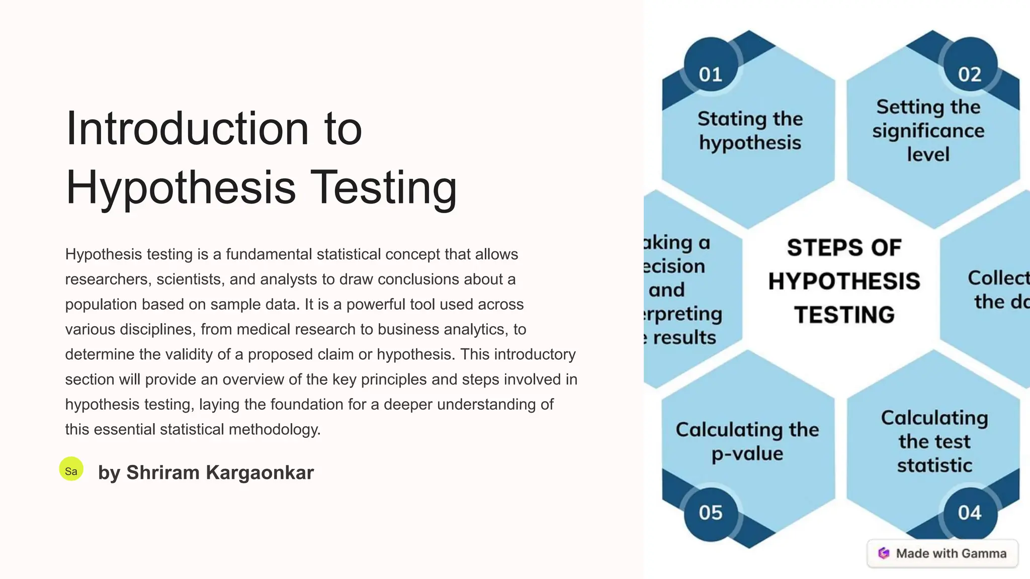 Introduction-to-Hypothesis-Testing Explained in detail | PPTX