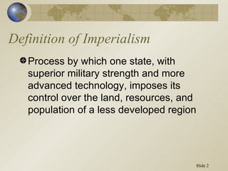 Introduction to Imperialism | PPT