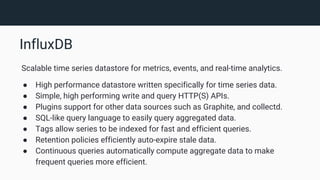 Introduction to InfluxDB and TICK Stack | PDF