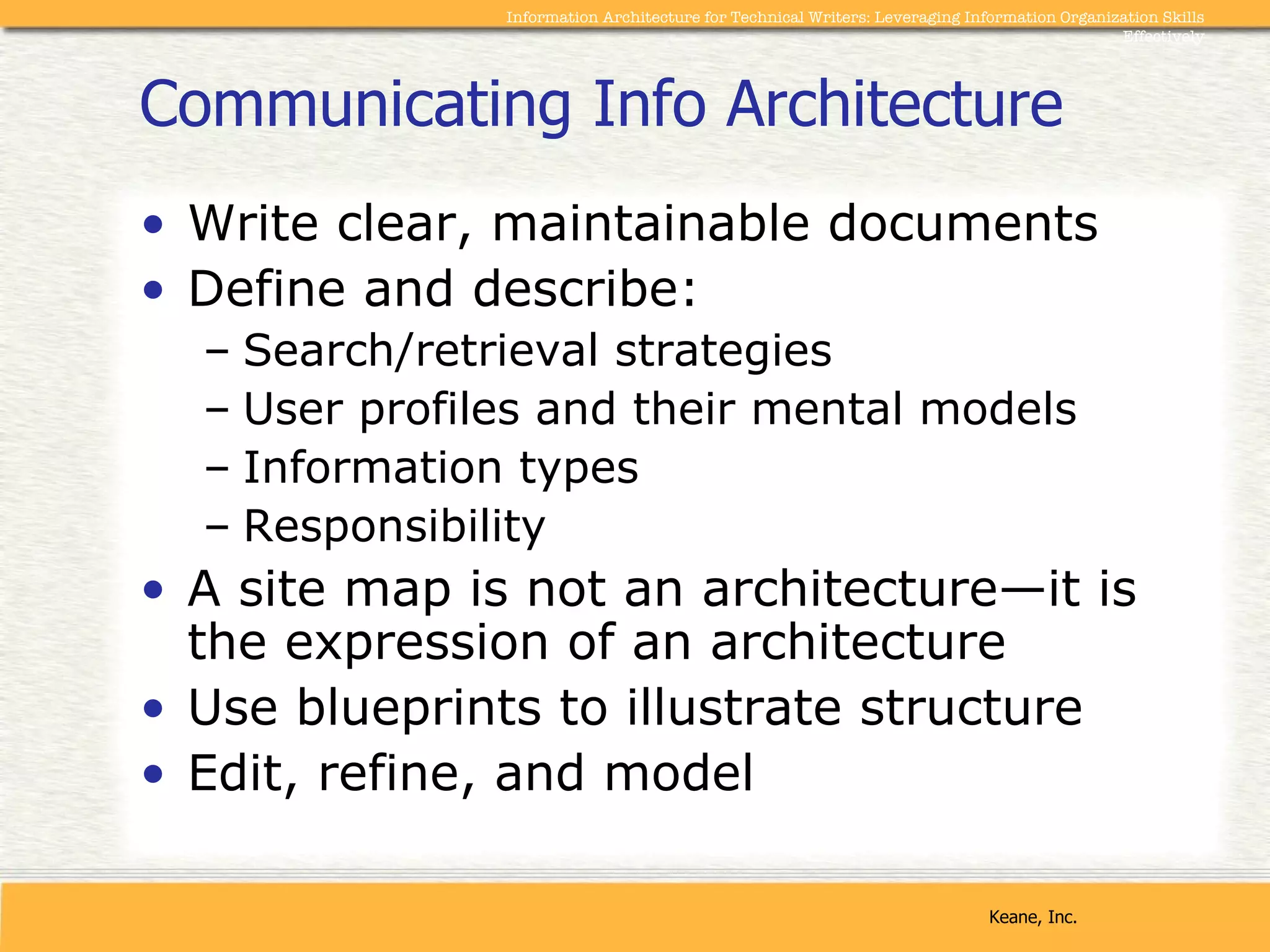 Introduction to Information Architecture | PPT