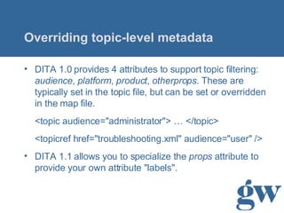 Introduction To Information Modeling With DITA | PPT