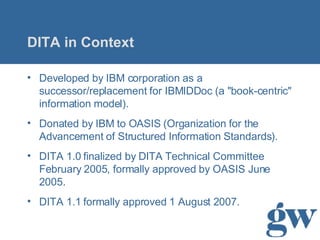 Introduction To Information Modeling With DITA | PPT