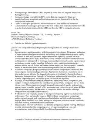 Introduction to Information Systems Canadian 4th Edition Rainer Solutions Manual | PDF ...