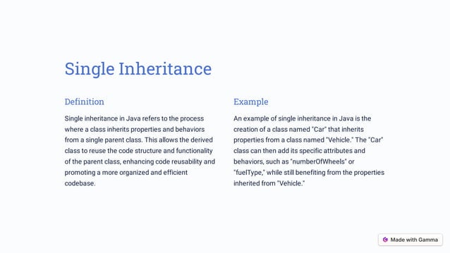 Introduction to Inheritance in Java for presentation | PPT