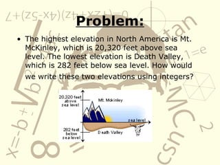 Introduction To Integers | PPT
