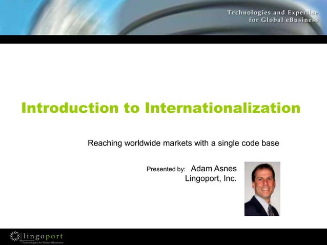 Introduction to Internationalization (I18n) | PPT