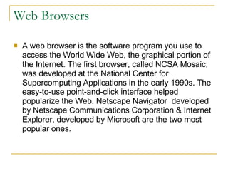 Introduction To Internet And Www 6 | PPT
