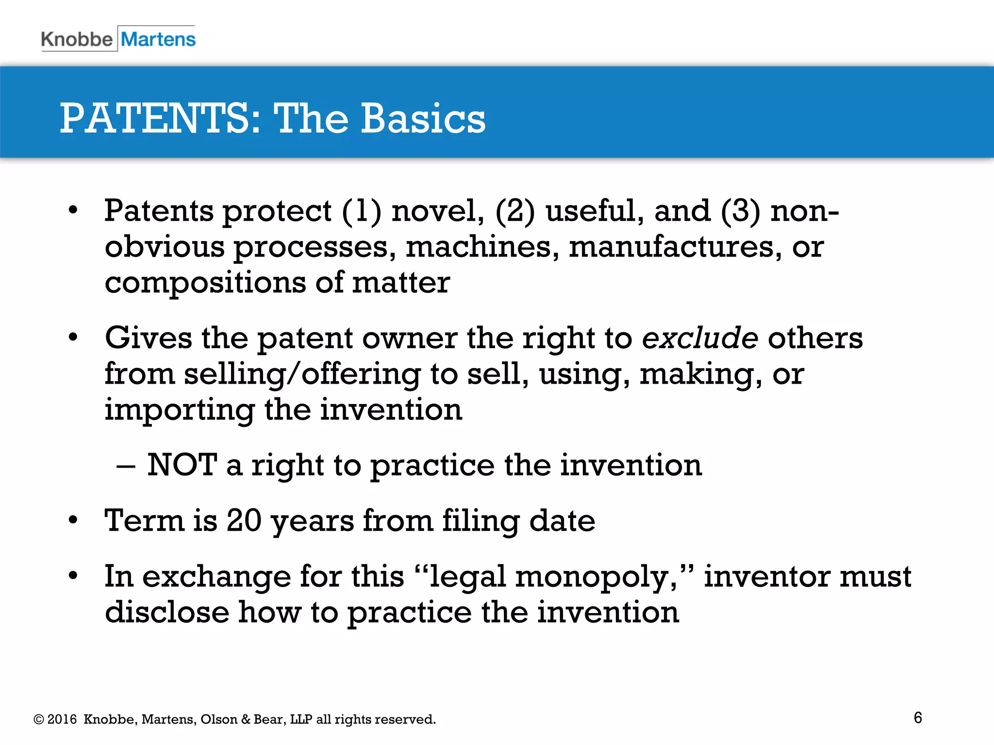 Introduction to IP: Basics of Patents, Trademarks, & Trade Secrets | PDF