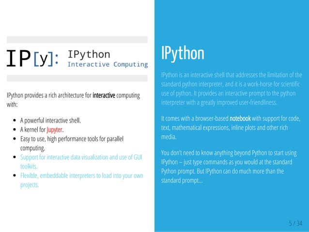 Introduction to IPython & Jupyter Notebooks | PDF | Operating Systems | Computer Software and ...