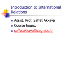 introduction-to-international relations NTQo.ppt