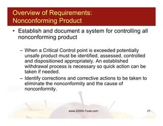 Introduction To Iso22000 | PDF