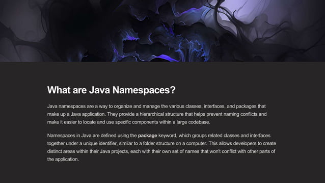 Introduction-to-Java-Namespaces.pptx ejb | PPT
