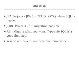 Introduction to jOOQ | PDF