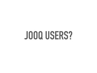 Introduction to jOOQ | PDF