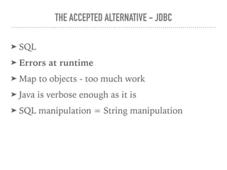 Introduction to jOOQ | PDF