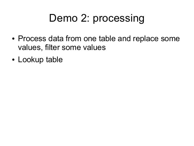 Introduction To Pentaho Kettle