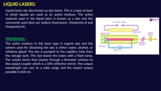 TYPES OF LASER ,PROCESS CHARACTERISTICS AND APPLICATIONS | PPT