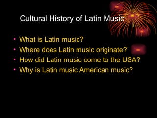 Introduction To Latin Music | PPT