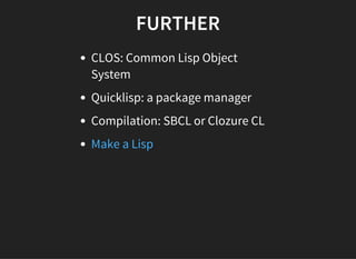 Gentle Introduction To Lisp | PDF