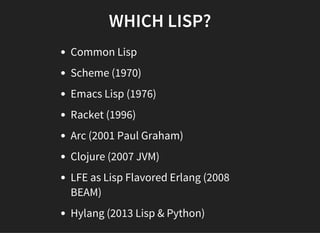 Gentle Introduction To Lisp | PDF