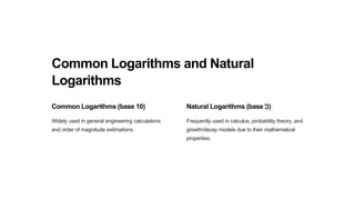 Introduction to Logarithm and its properties | PPT
