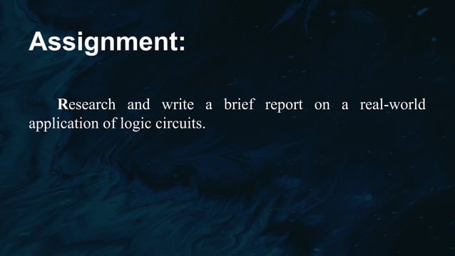 Introduction-to-Logic-Circuits PowerPoint Presentaion | PPTX