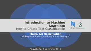Introduction to Machine Learning: How to Create Text Classification | PPT