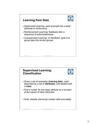 Introduction to Machine Learning and Data Mining | PDF