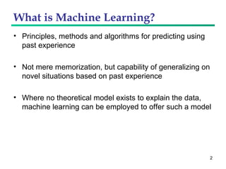 Introduction to Machine Learning Aristotelis Tsirigos | PPT