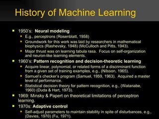 Introduction to Machine Learning* Prof. D. Spears | PPT