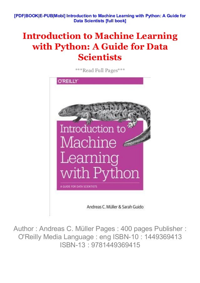 Introduction to Machine Learning with Python: A Guide for Data ...