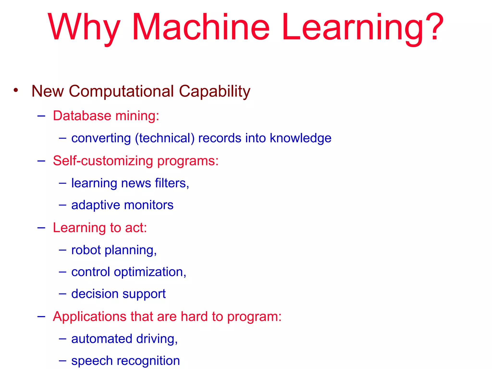 Introduction to Machine Learning. | PPT
