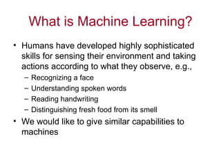 Introduction to Machine Learning | PPT