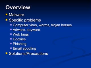 Introduction to Malware | PPT